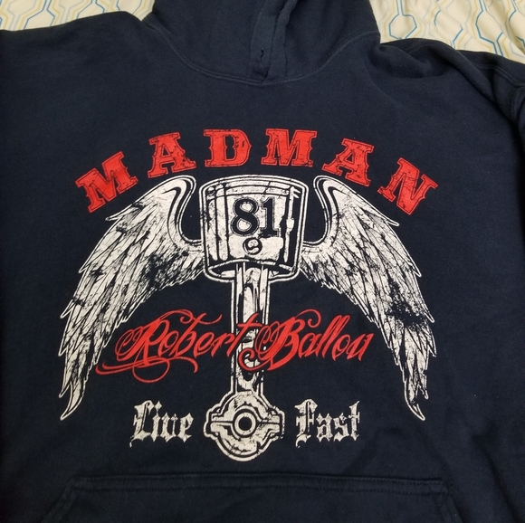 Shirts | Robert Ballou Sprint Car Racing Nascar Hoodie Usac | Poshmark